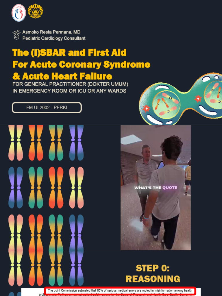 Isbar First Aid in Acs Ahf | PDF | Myocardial Infarction | Clinical ...