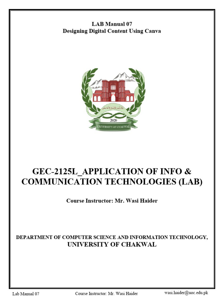 Lab Manual 07 | PDF | Graphic Design | Page Layout