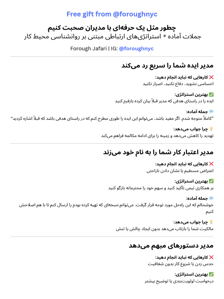 Professional Communication Guide Farsi | PDF