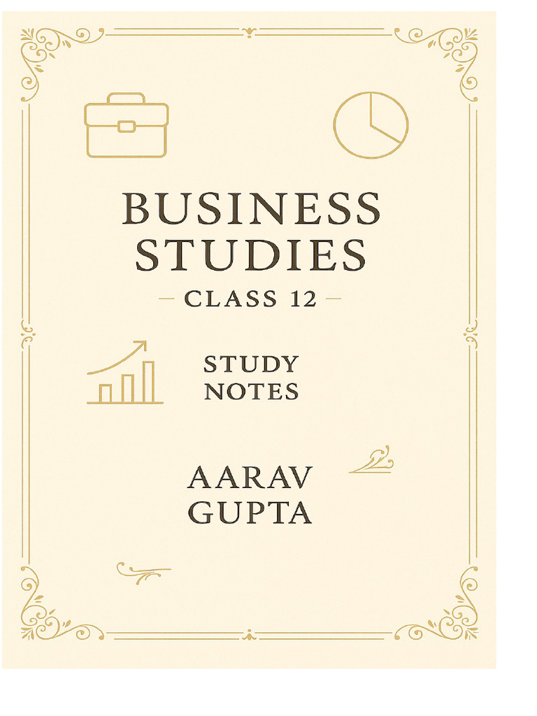 Study Notes by Aarrav Class 12 | PDF | Science | Employment
