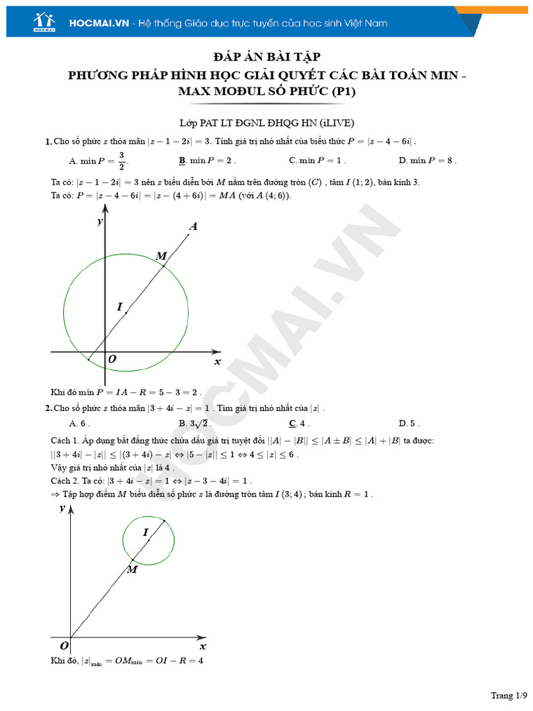 Kết Quả Kiểm Tra Phương Pháp Hình Học Giải Quyết Các Bài Toán Min - Max ...