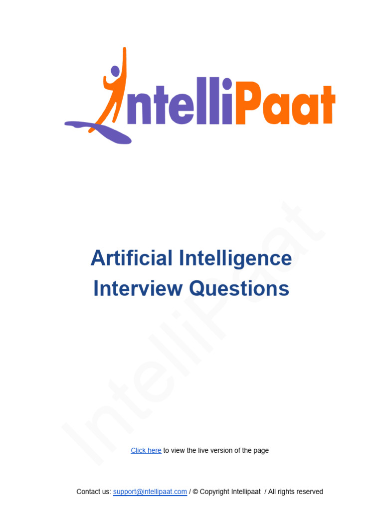 ai-interview-questions-intellipaat_copjskskskskss | PDF | Machine ...