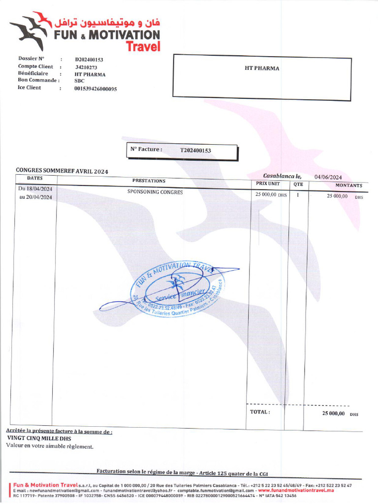 Facture HT Phrama Et Dcp | PDF