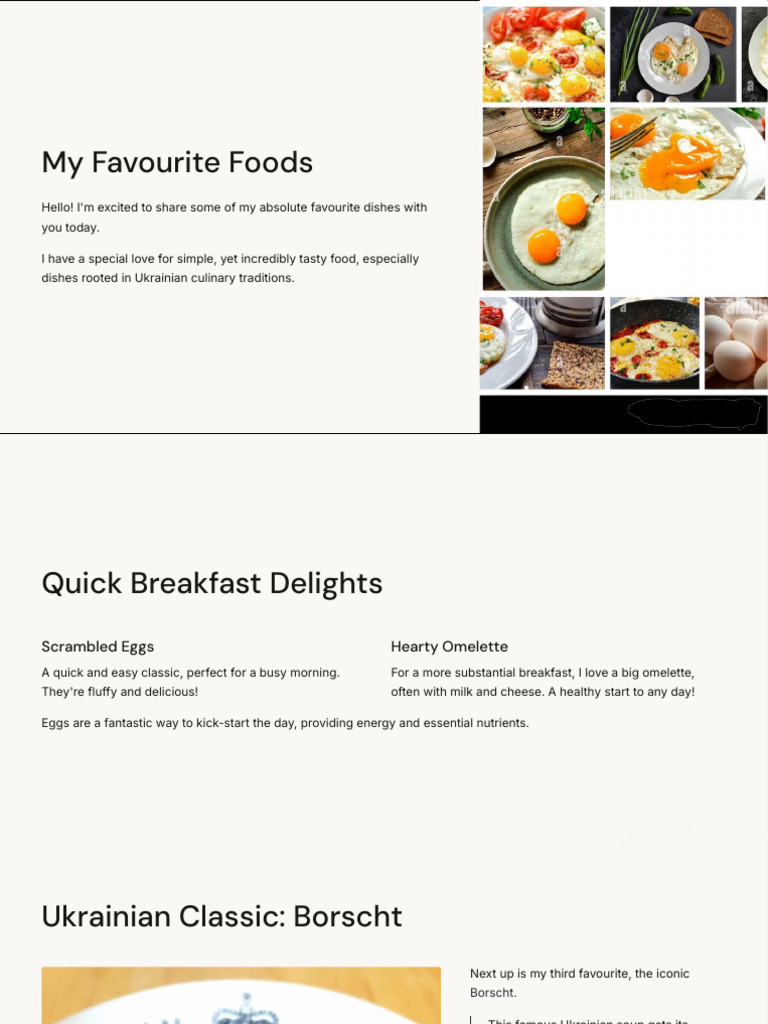 My Favorite Dish | PDF