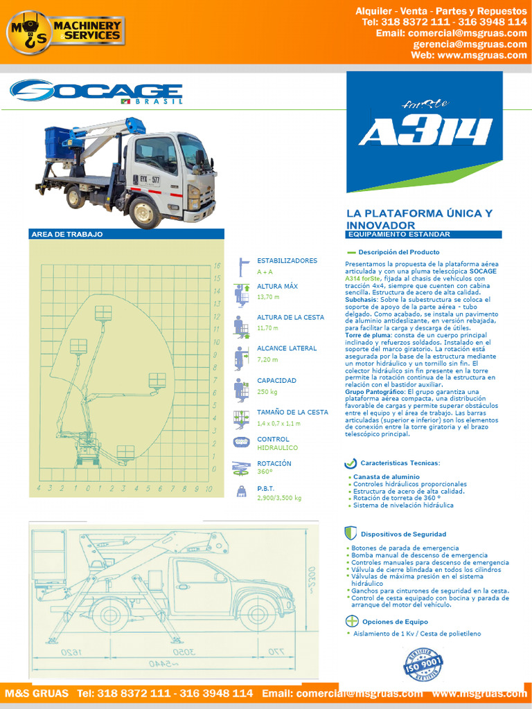 Carro Canasta Socage A314_ES | PDF | Vehículos terrestres | Vehículo de ...