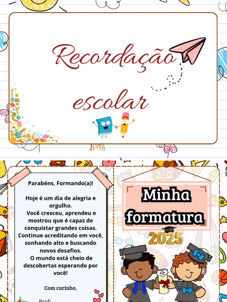 Recordação Escolar Editável 20251111 095859 0000 | PDF
