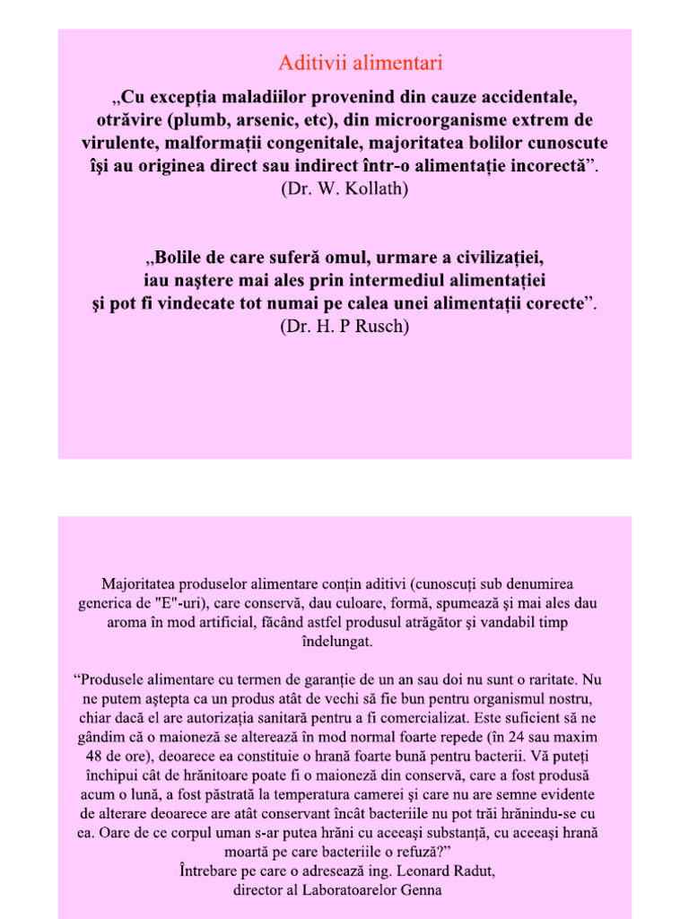 Aditivi alimentari | PDF