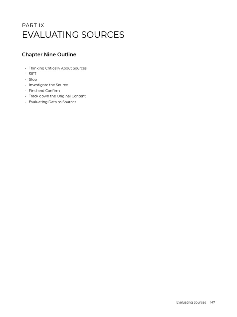 Evaluating Sources | PDF | Causality | Bias
