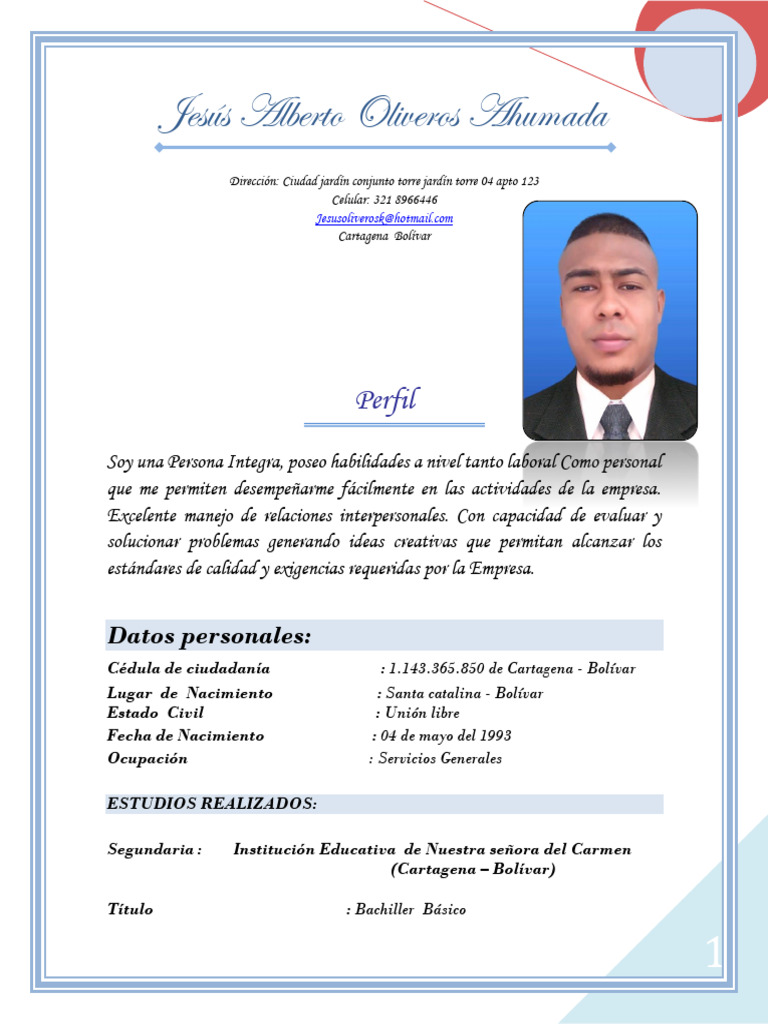 Cv Jesus Alberto Oliver Os Ahumada | PDF | Logística