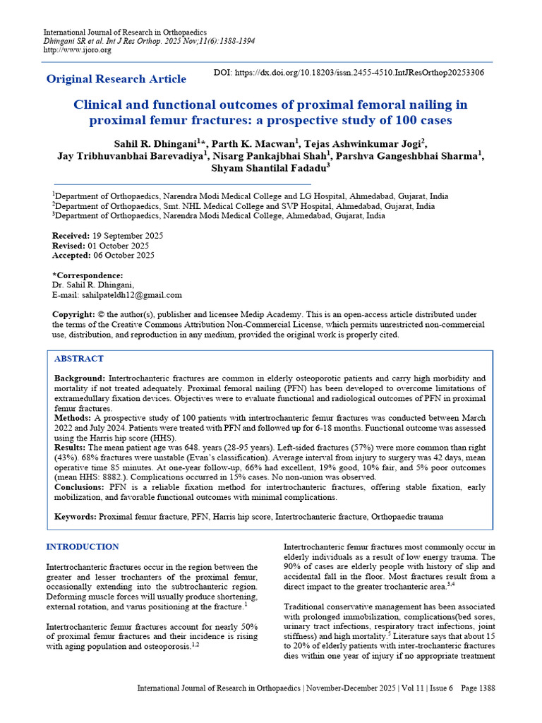IJORO-3920+O | PDF | Skeletal System | Traumatology