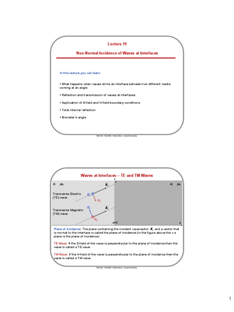 Phase Matching | PDF | Reflection (Physics) | Electromagnetism