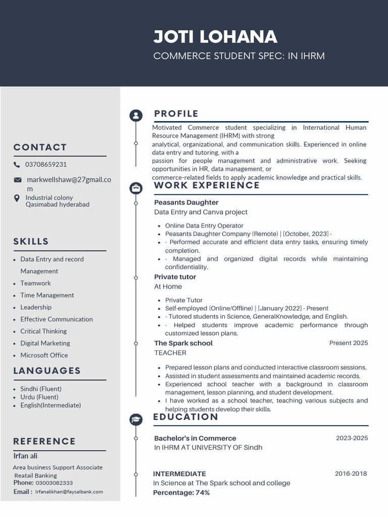 Blue and Gray Simple Professional CV Resume_20250730_155127_0000 | PDF ...