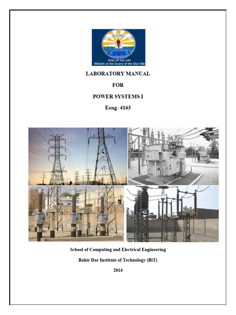 Power System I Lab Manual | PDF | Power Supply | Inductor