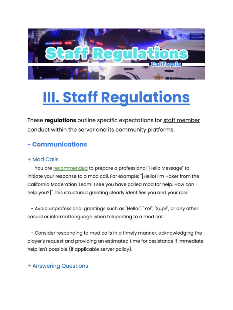 CSRP - Official Staff Guidelines | PDF | Justice | Crime & Violence