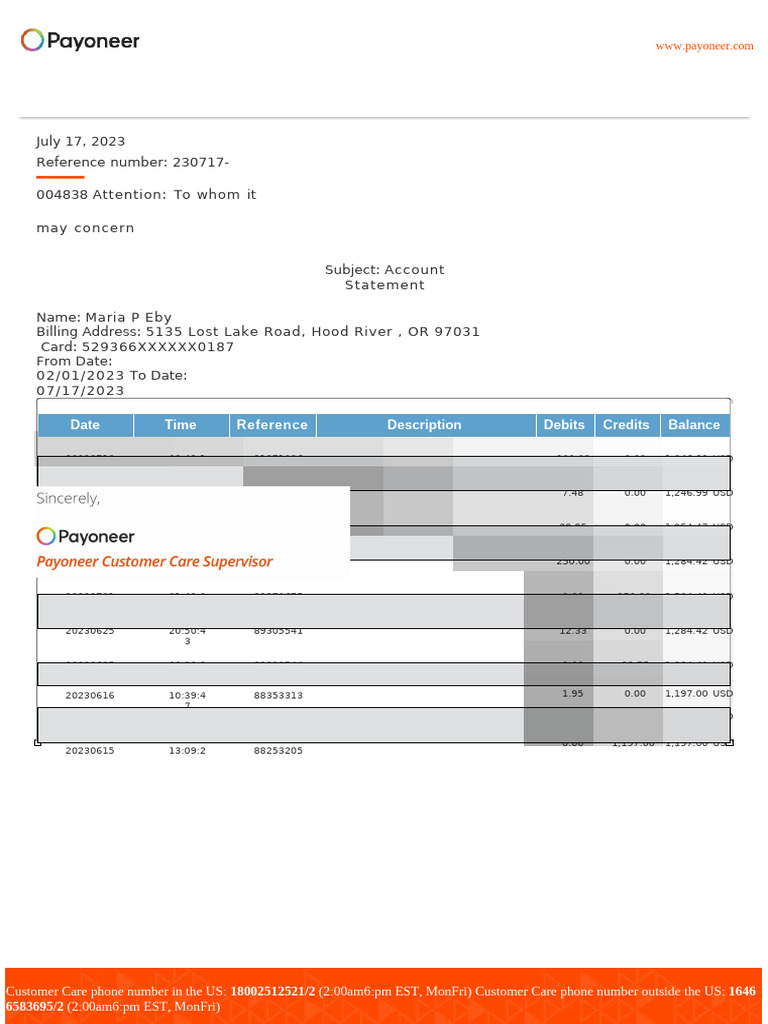 44189344 - Transaction History - 0187 | PDF | Debits And Credits ...