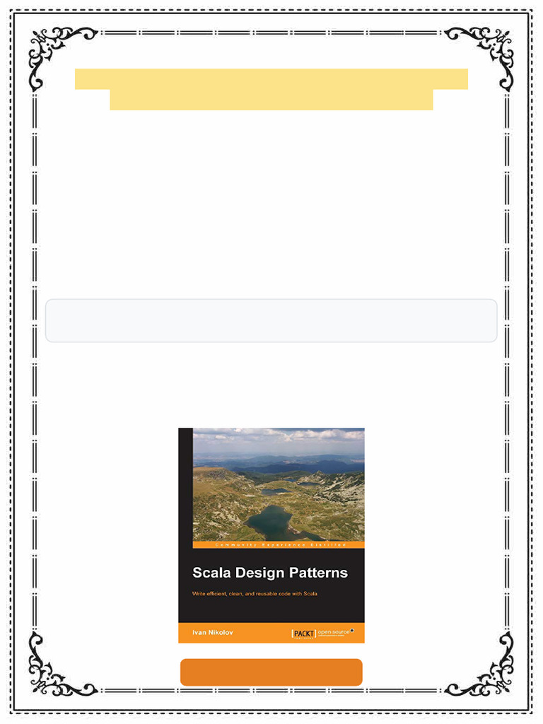 Scala Design Patterns 1st Edition Nikolov ebook quick pdf access | PDF