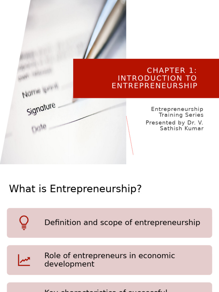 Introduction to Entrepreneurship Guide | PDF | Entrepreneurship ...