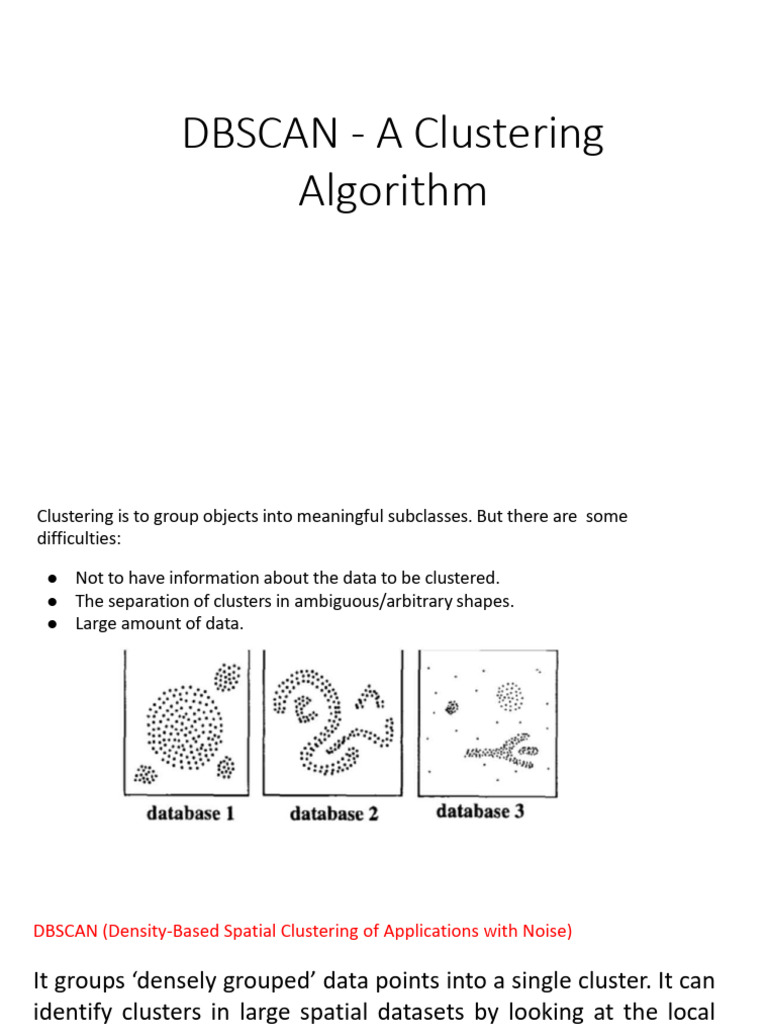 Dbscan Clustering | PDF | Cluster Analysis | Data Mining