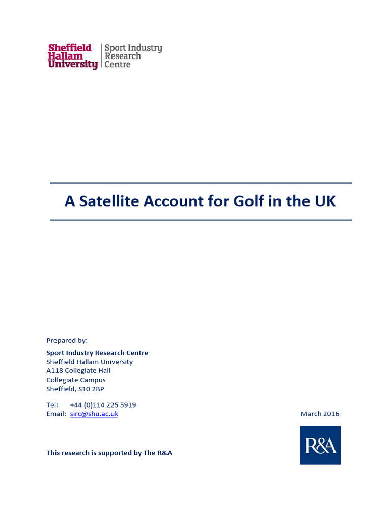 Economic Impact of Golf | PDF | Taxes | Gross Value Added
