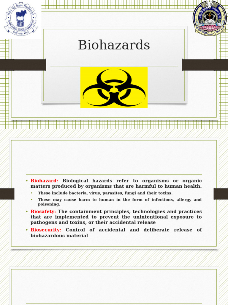 Biohazards. | PDF | Medical Specialties | Immunology