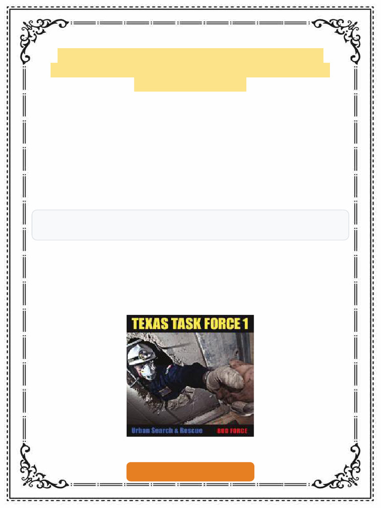 Texas Task Force 1 Urban Search and Rescue 1st Edition Bud Force ebook ...
