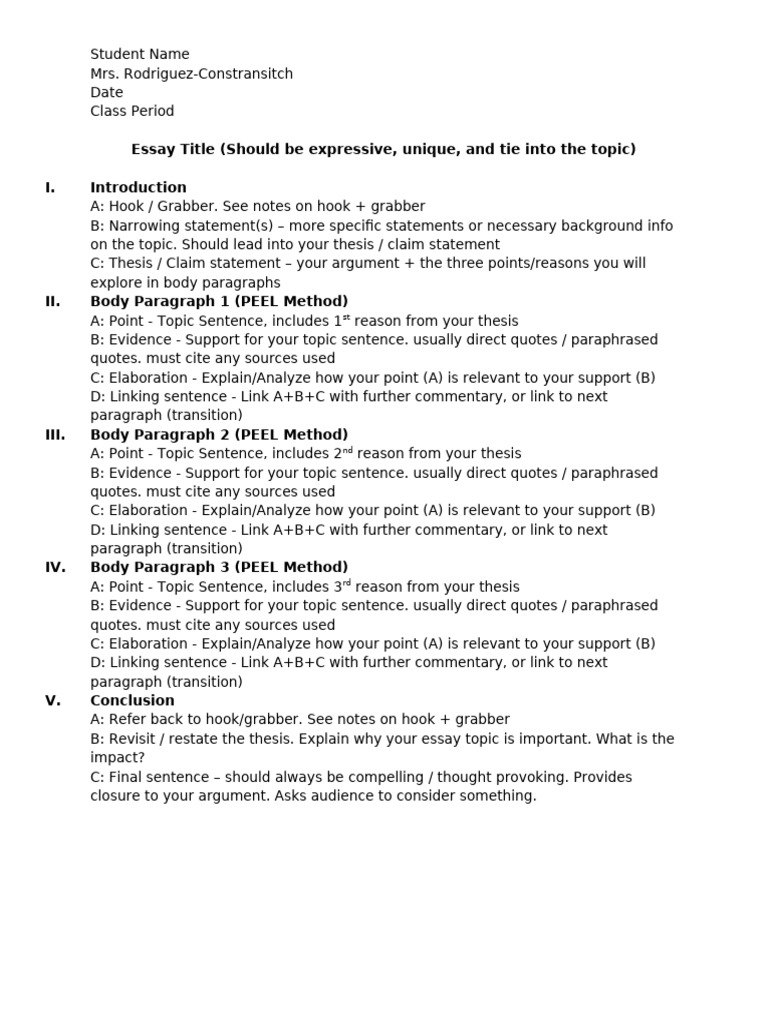 Outline Template | PDF