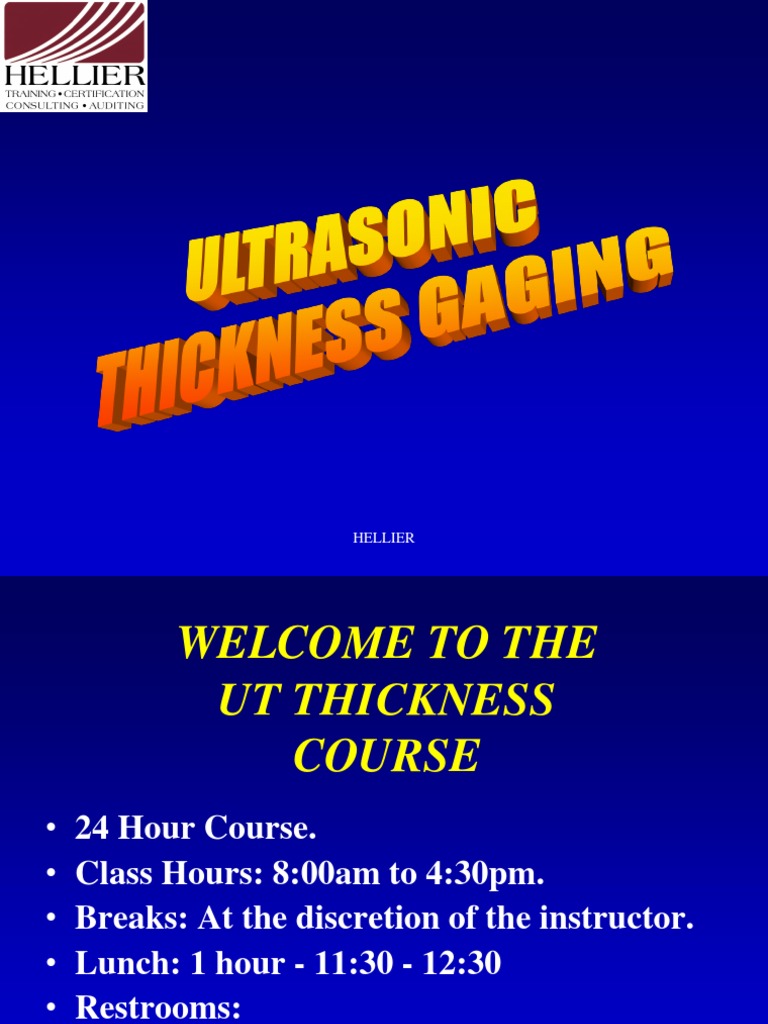 Ut Thickness | PDF | Hertz | Waves