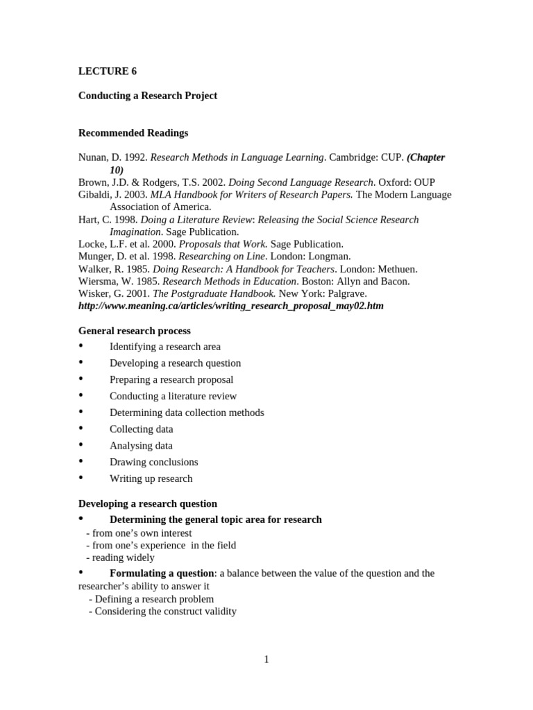 LECTURE 6 Research Project | PDF | Data Analysis | Statistics