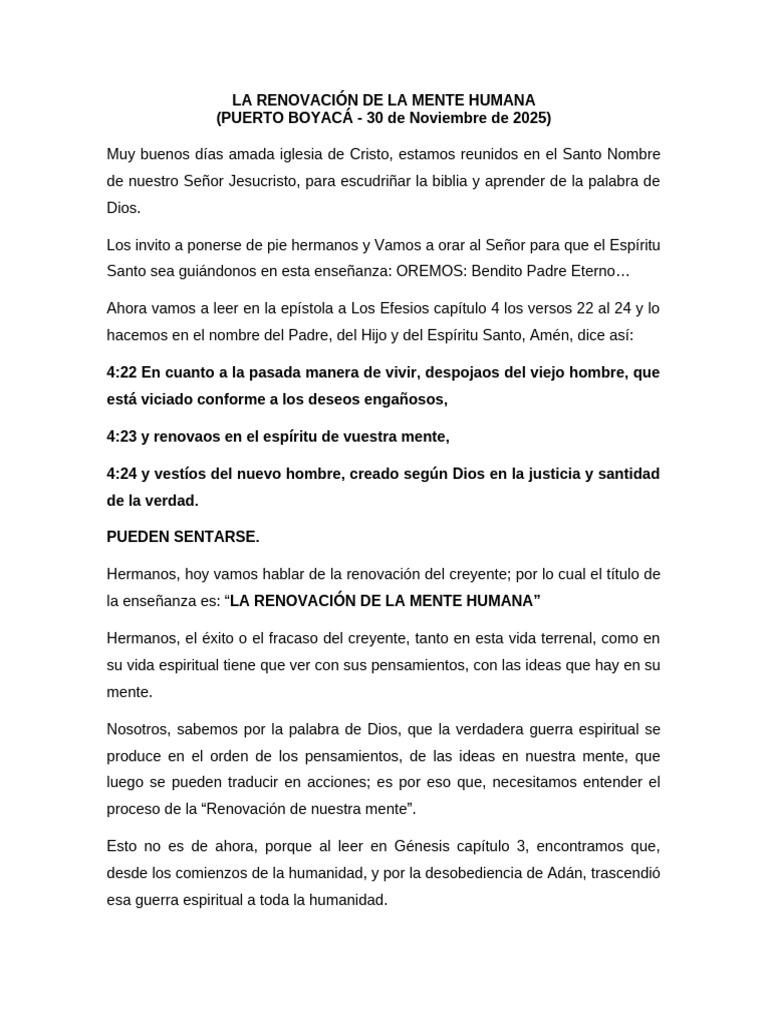 Renovación de la Mente Humana en Cristo | PDF | Víspera | Cristo (título)