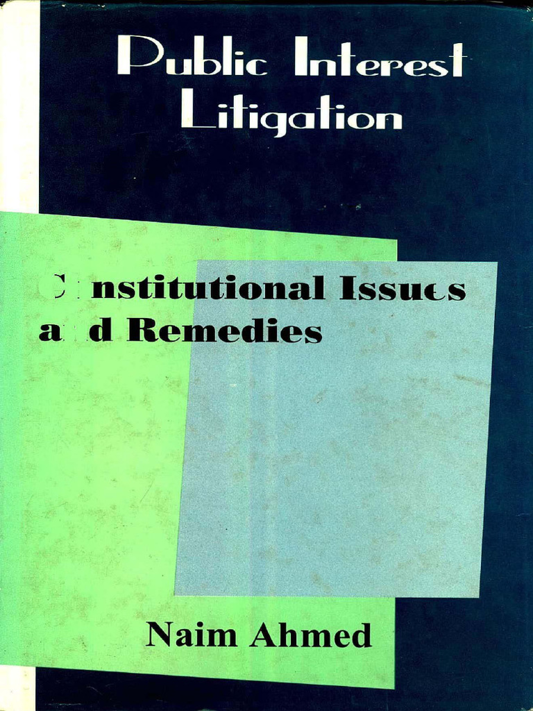 Public Interest Litigation Constitutional Issues and Remedies by Naim ...