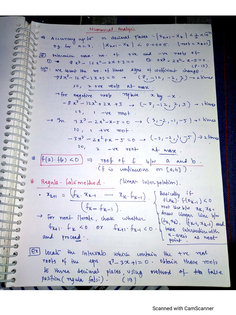 Numerical Analysis New Notes | PDF