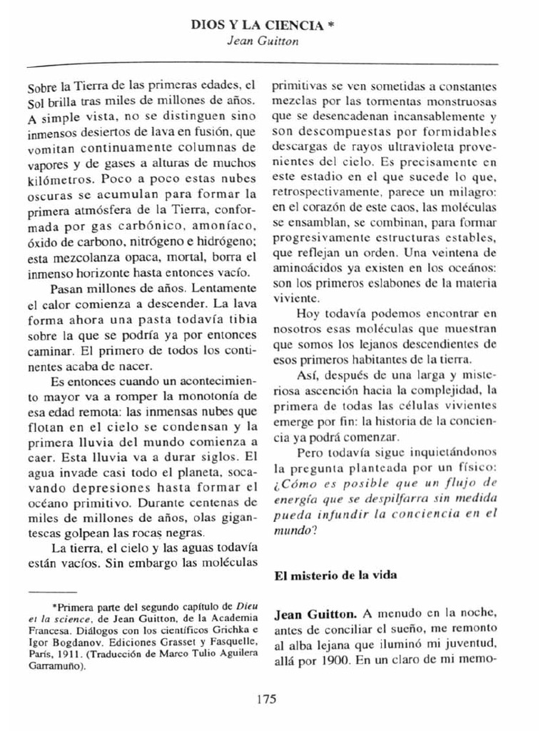 Dios y La Ciencia | PDF