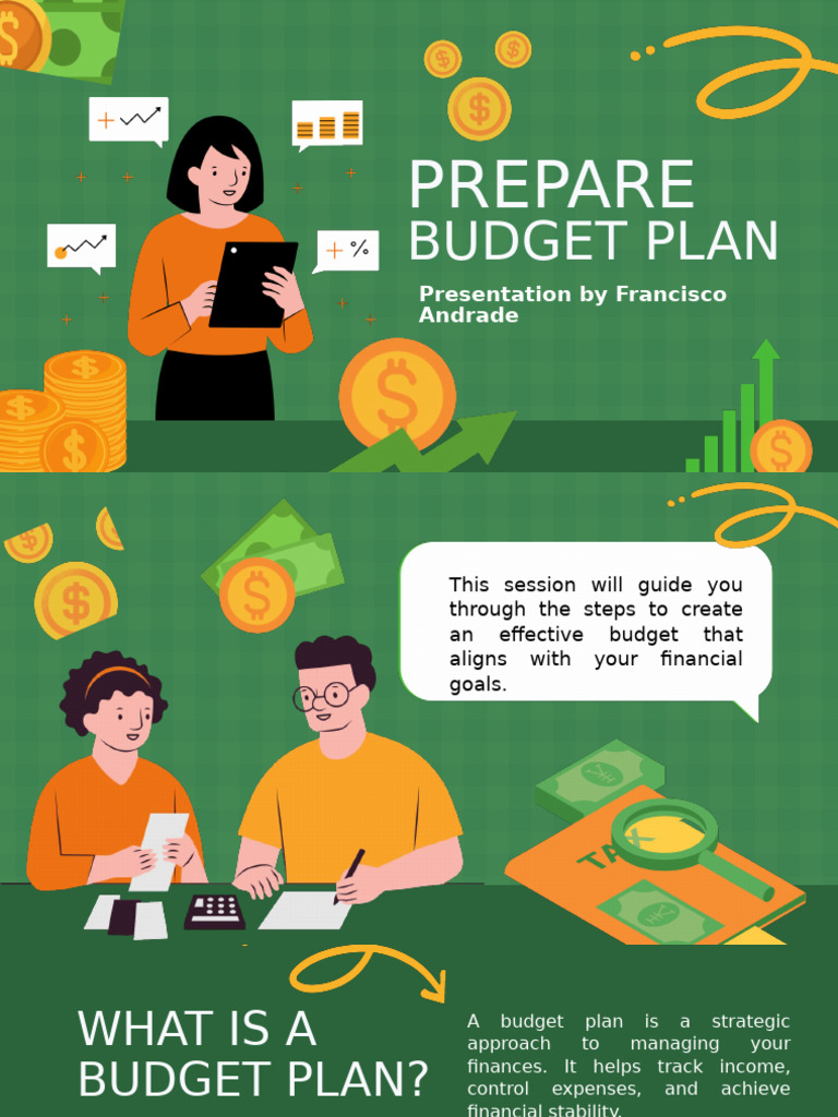 Green Illustrative Prepare Budget Plan Presentation | PDF