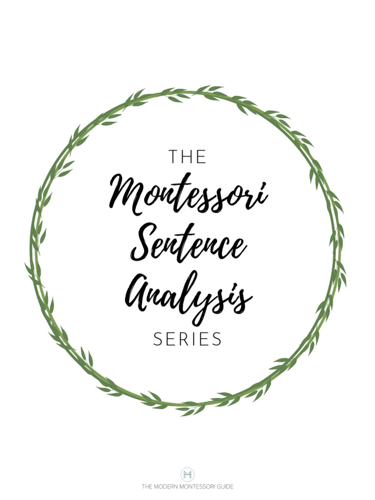 Montessori Sentence Analysis Explained | PDF | Subject (Grammar ...