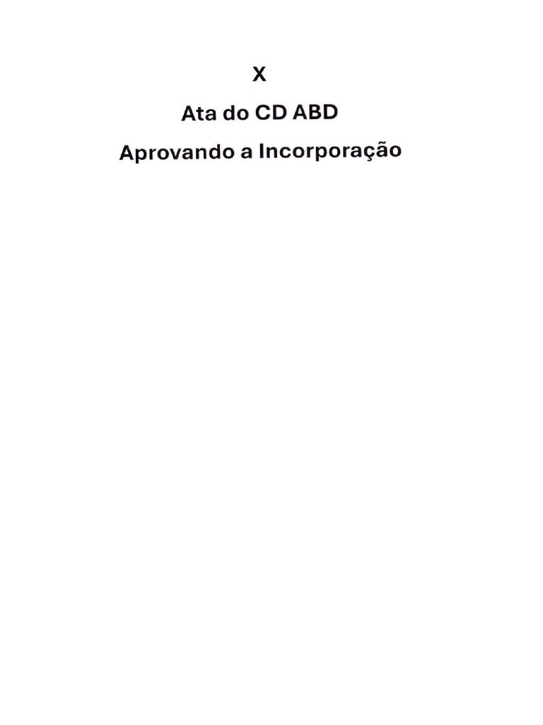 X-Ata Do CD ABD Aprovando A Incorporação - Compressed | PDF