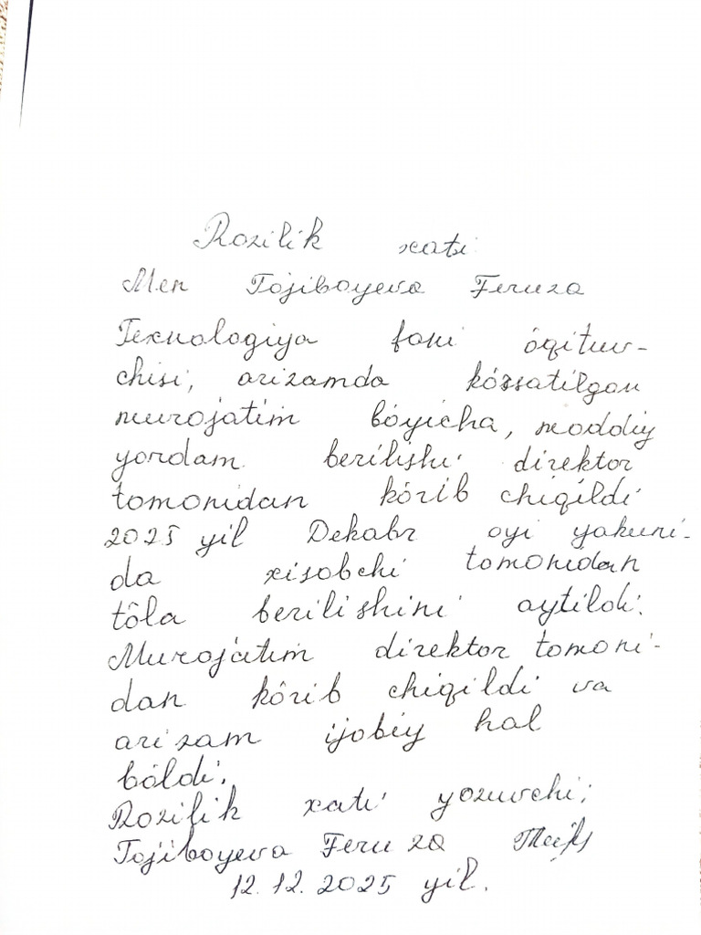 Rozilik Xati | PDF