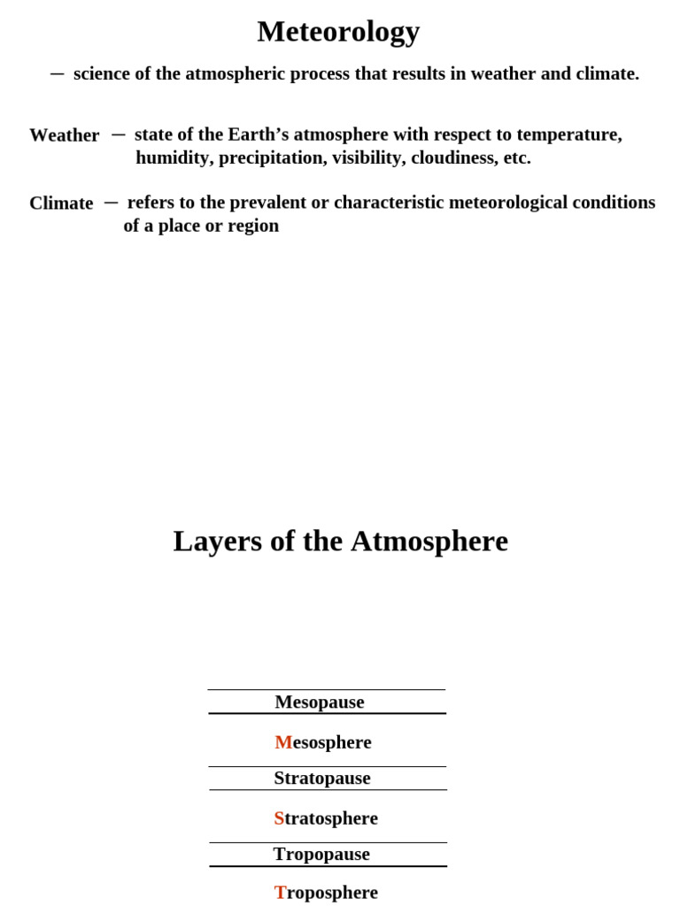 Understanding Weather and Climate Basics | PDF | Wound | Atmosphere Of ...