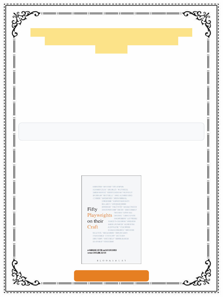 Fifty Playwrights on their Craft Caroline Jester eBook digital reading ...