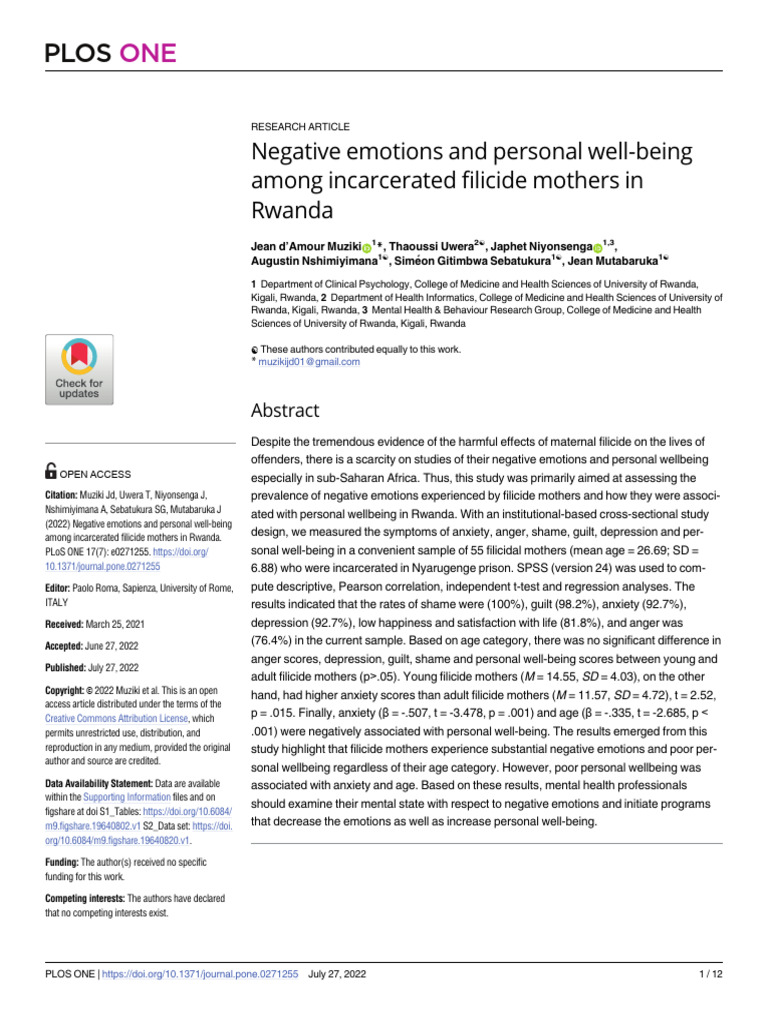 Negative Emotions and Personal | PDF | Emotions | Abnormal Psychology