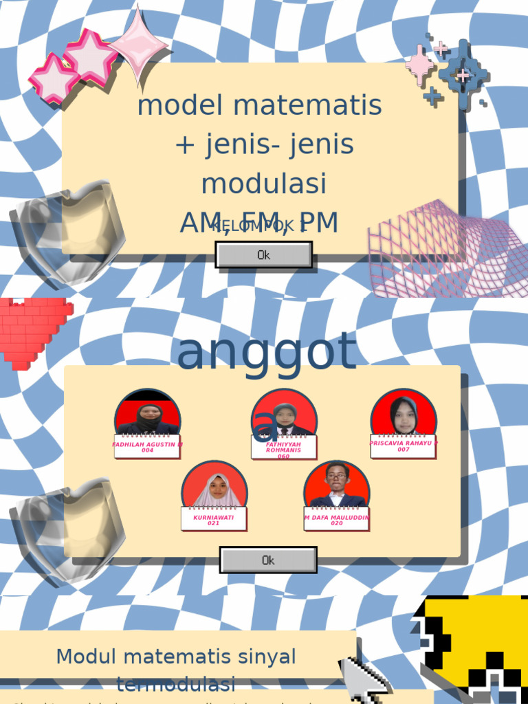 Model Matematis + Jenis-jenis Modulasi AM, FM, PM_Kelompok 1 | PDF