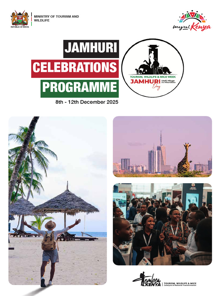Programme Jamhuri Week Celebrations 2025 | PDF | Kenya