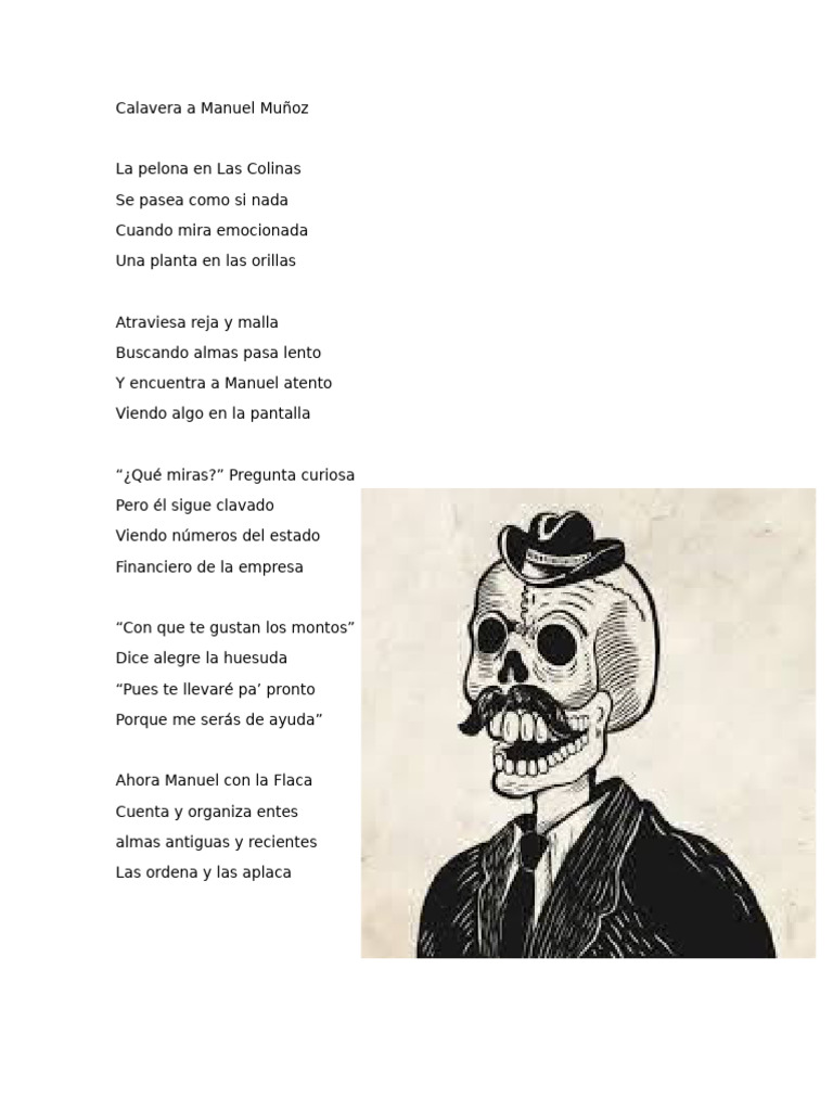 La Calavera y Manuel Muñoz en Las Colinas | PDF