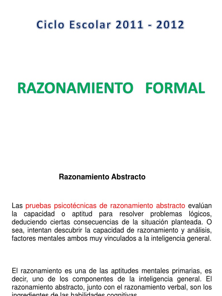 Ejercicios de Razonamiento Abstracto | PDF | Razón | Mente