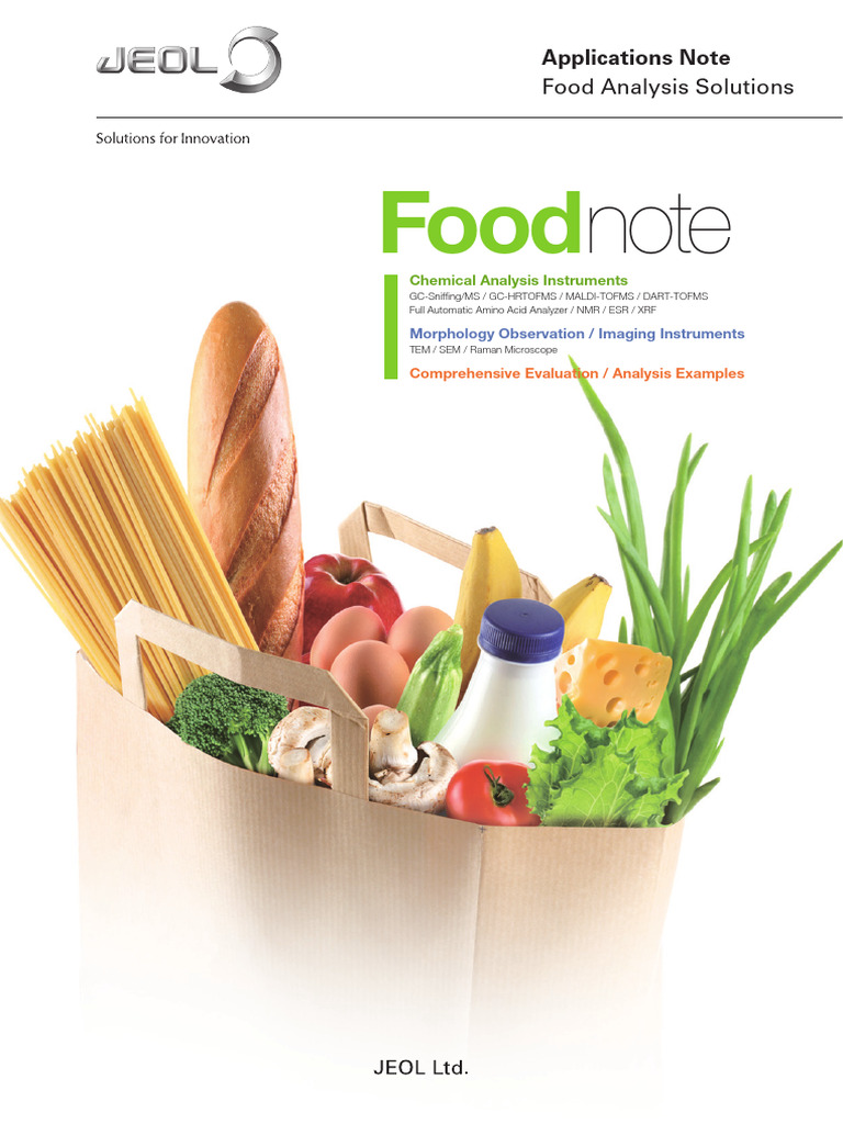 Food Analysis Solutions: Applications Note | PDF | Mass Spectrometry ...