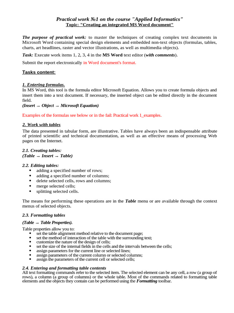 Mastering MS Word Document Creation | PDF | Microsoft Word | Computing