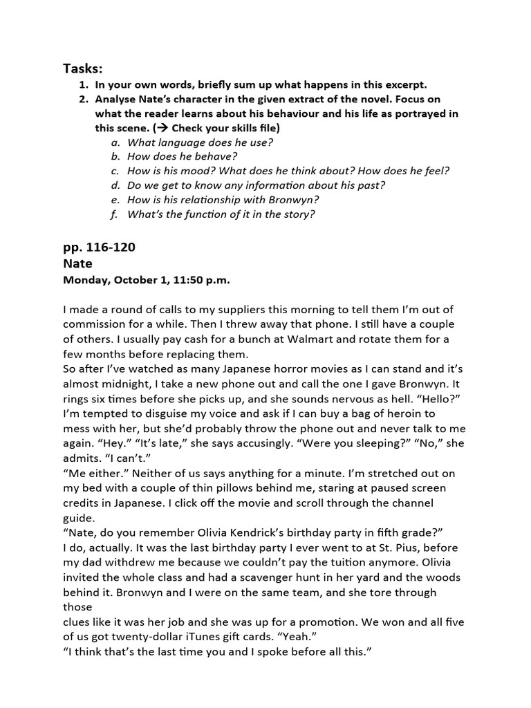 10.12.one of Us Is Lying Nate Characterization | PDF