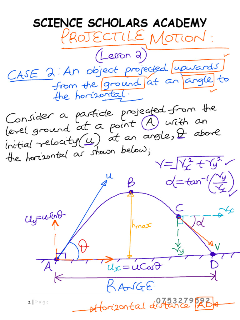 Projectile Motion Lesson 2- Ssa? | PDF