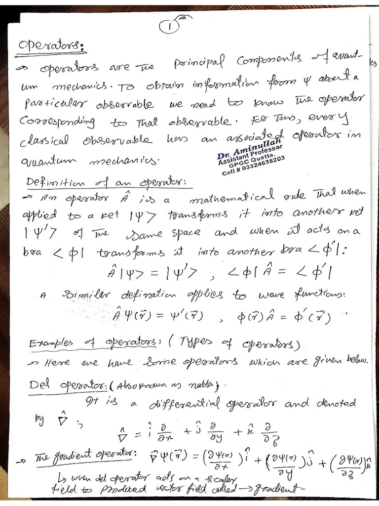 Quantum Mechanics 1 | PDF