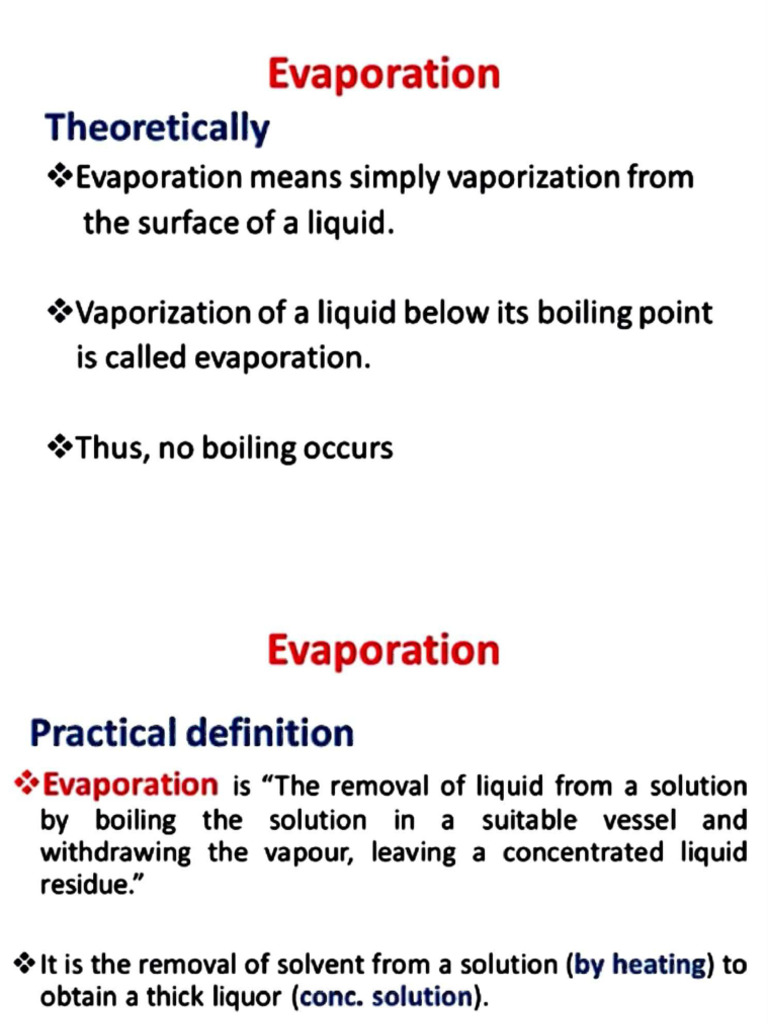 Chapter 5 Evaporation Process | PDF | Evaporation | Liquids