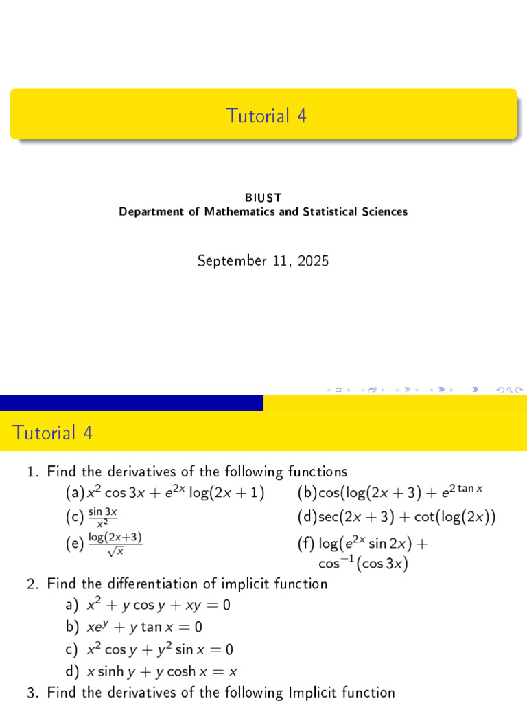Tutorial 4 | PDF